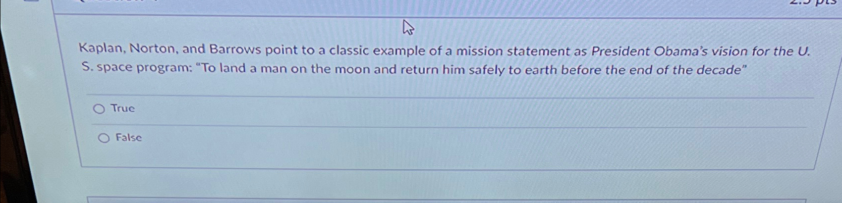 Solved Kaplan, Norton, and Barrows point to a classic | Chegg.com