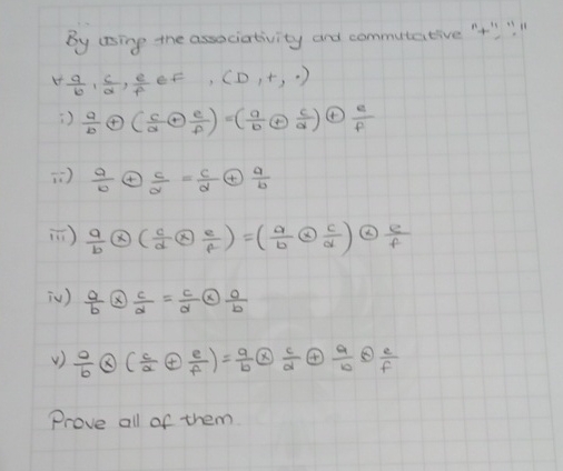 Solved By using the associativity and commutative | Chegg.com