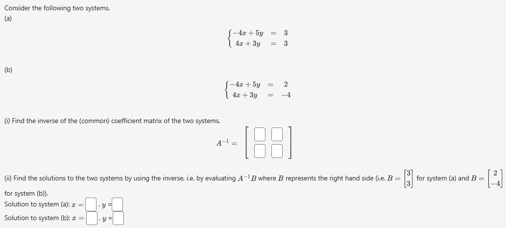 Solved Consider the following two | Chegg.com