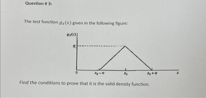 Solved The test function gX(x) given in the following | Chegg.com