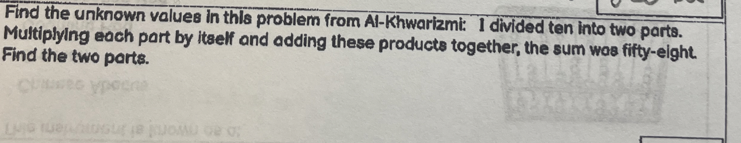 Solved Find the unknown values in thls problem from | Chegg.com