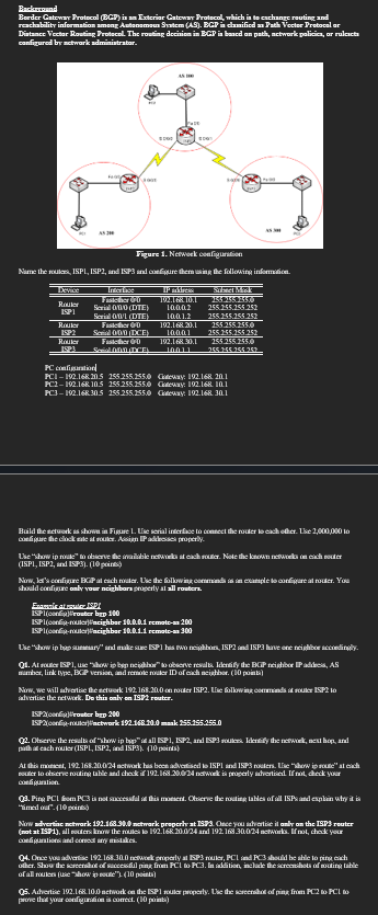 Solved Network Design & Implementation ~ Use Packet | Chegg.com