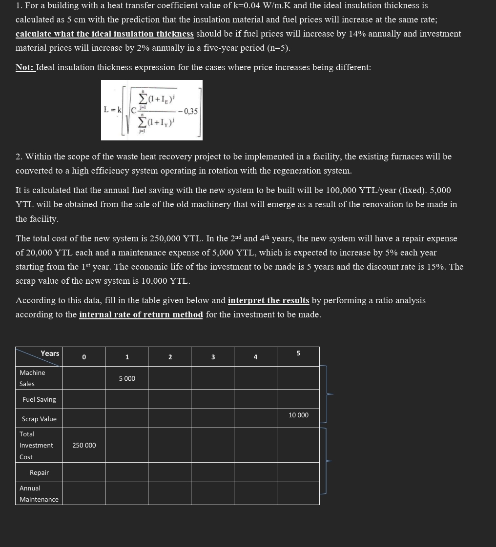 Solved For a building with a heat transfer coefficient value | Chegg.com