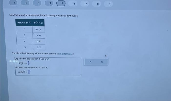 Solved Let X be a random variable with the following | Chegg.com