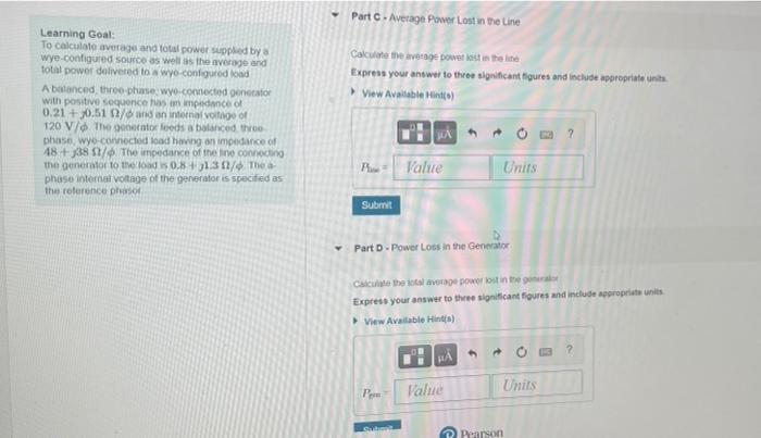 Solved Learning Goal: To calculate average and total power | Chegg.com Solved Learning Goal: To calculate average and total power | Chegg.com