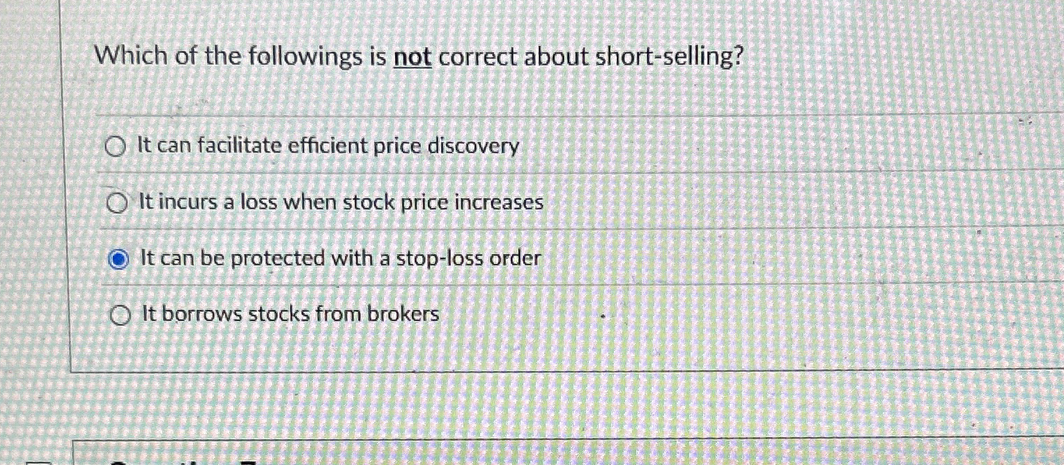 Solved Which of the followings is not correct about | Chegg.com