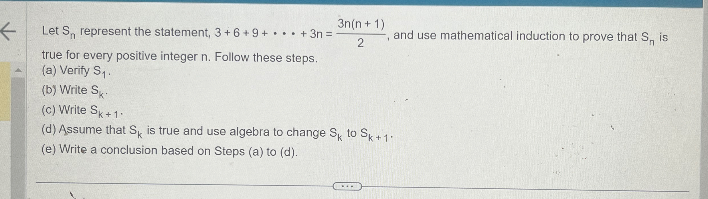 Solved Let Sn ﻿represent the statement, | Chegg.com