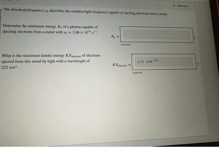 Solved Ionization Energy Is The Energy Needed To Eject An