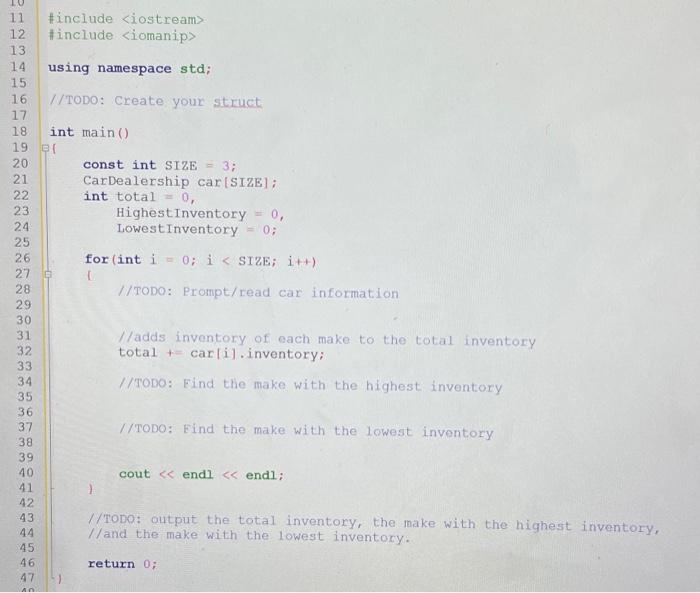 Solved #include #include LO 11 12 13 14 15 16 17 18 using | Chegg.com