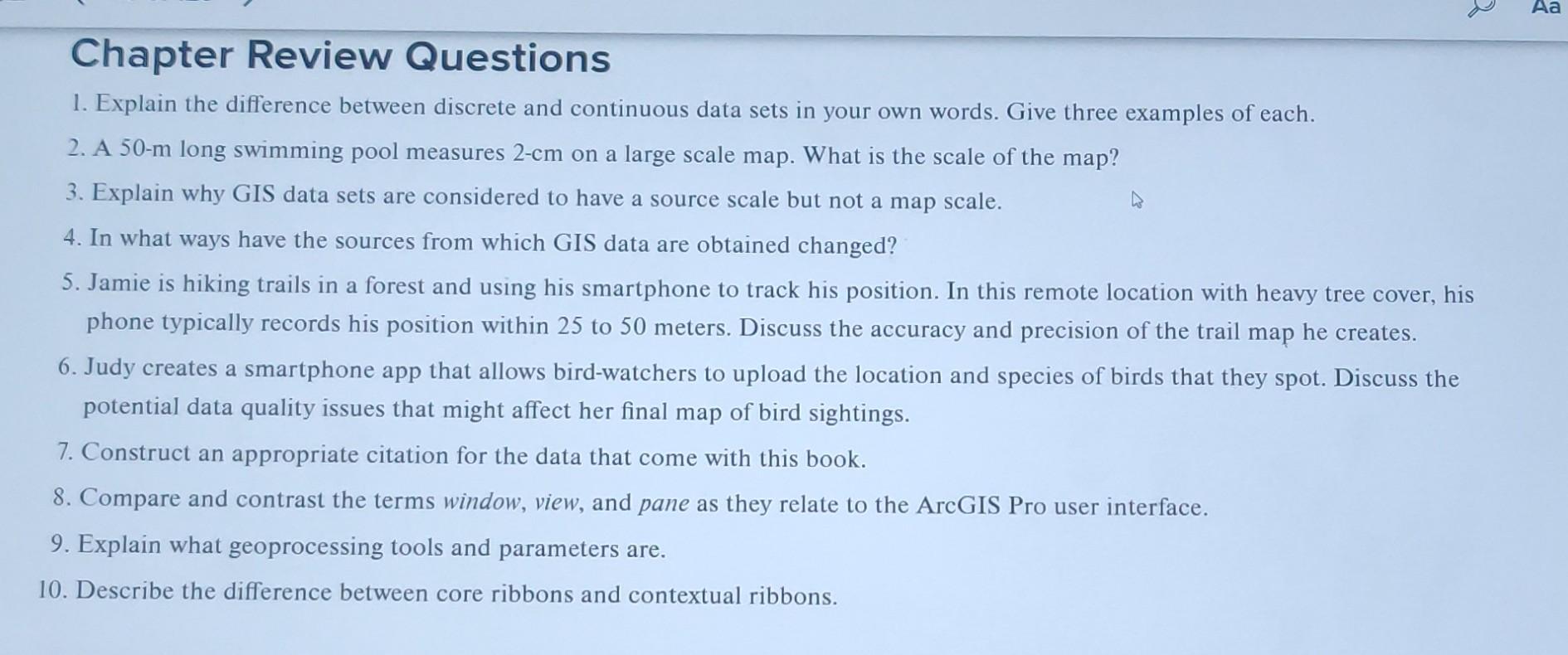 Solved Chapter Review Questions 1. Explain the difference | Chegg.com