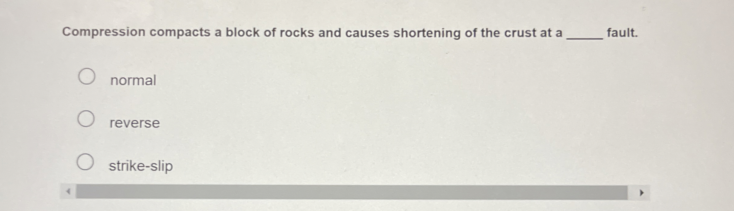 Solved Compression compacts a block of rocks and causes | Chegg.com