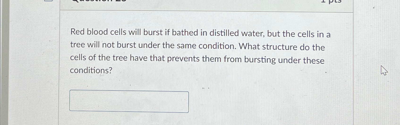 Solved Red blood cells will burst if bathed in distilled | Chegg.com