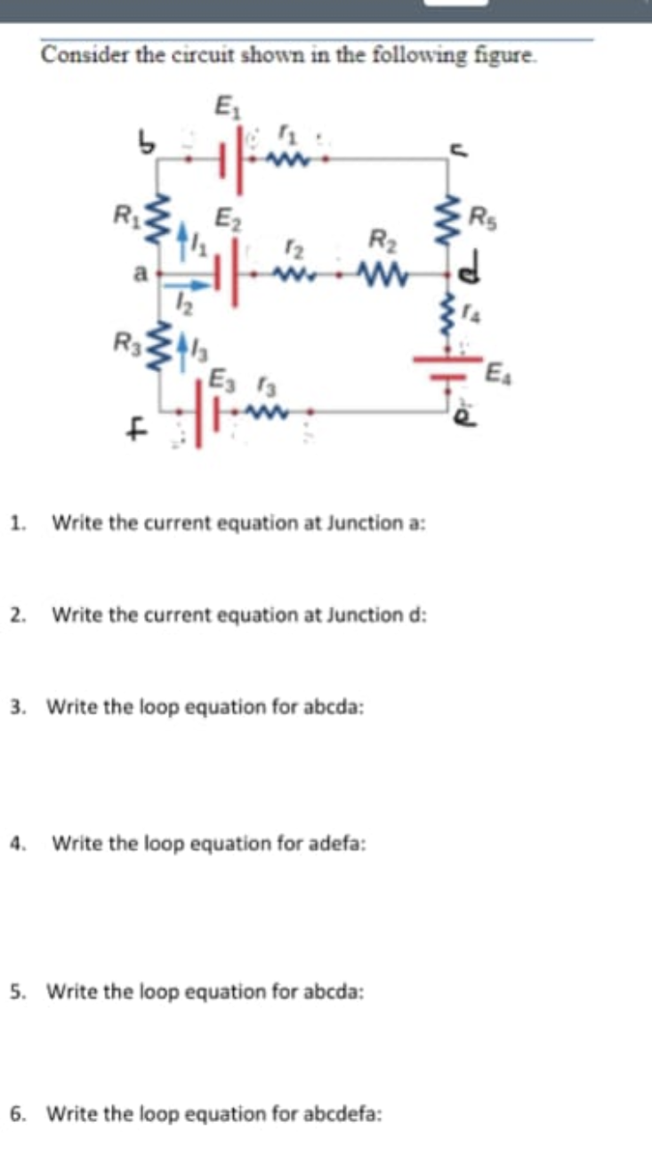 Solved Consider the circuit shown in the following figure. | Chegg.com