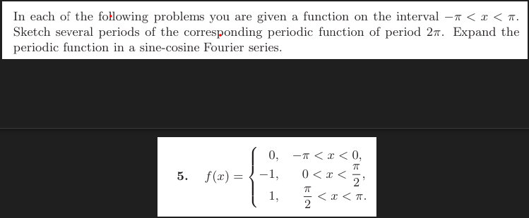 Solved In each of the following problems you are given a | Chegg.com