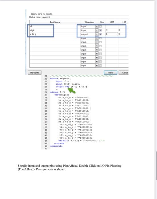 Solved Digital Logic ( CS201) Lab 9: Hexadecimal digit | Chegg.com