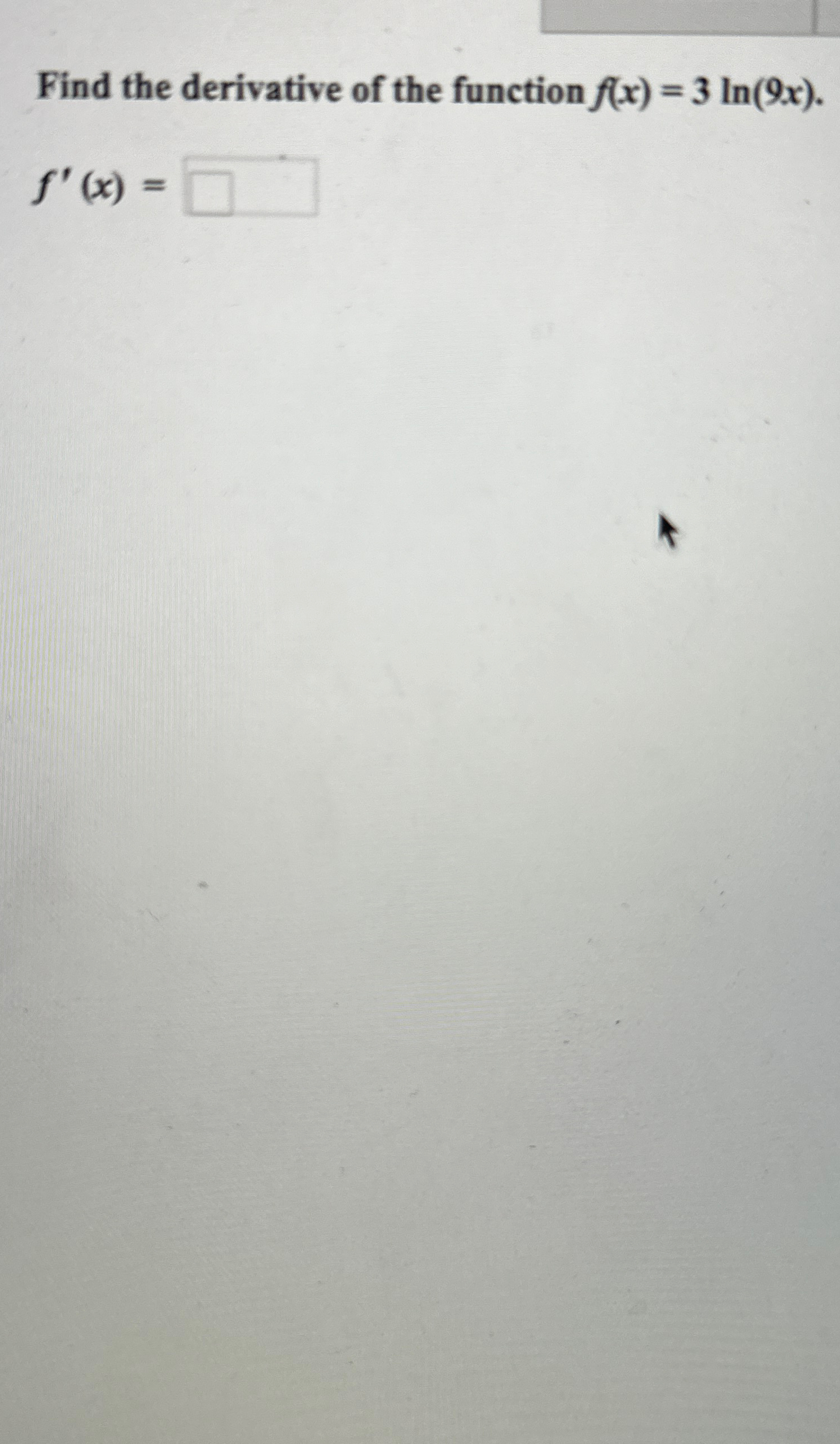 Solved Find the derivative of the function | Chegg.com