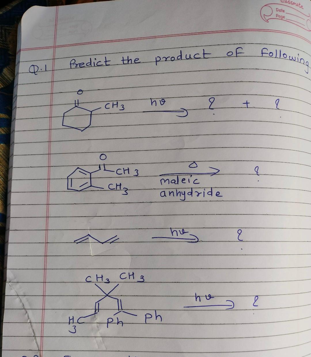 Solved Predict the product of follow maleic anhydride Δ ? | Chegg.com