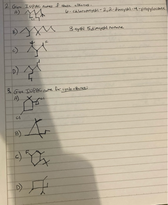 Solved 12. Give IUPAC names of these alkanes. | Chegg.com