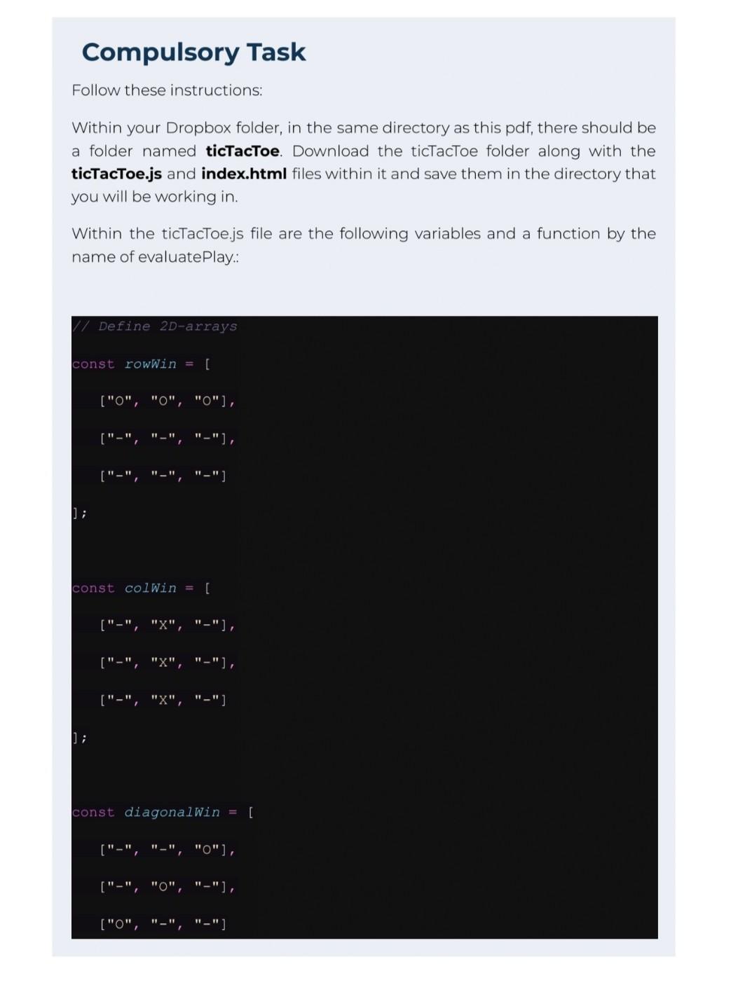 Solved Compulsory Task Follow these instructions: Within | Chegg.com