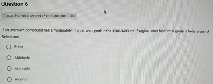 Solved Question 6 Status: Not yet answered Points possible: | Chegg.com