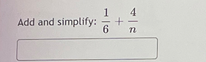 Solved Add and simplify: 16+4n | Chegg.com