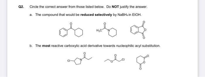 Solved 22. Circle the correct answer from those listed | Chegg.com
