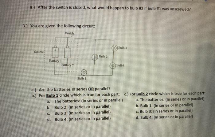 Solved PHS 117 Name: Homework 9: Electricity and Circuits | Chegg.com