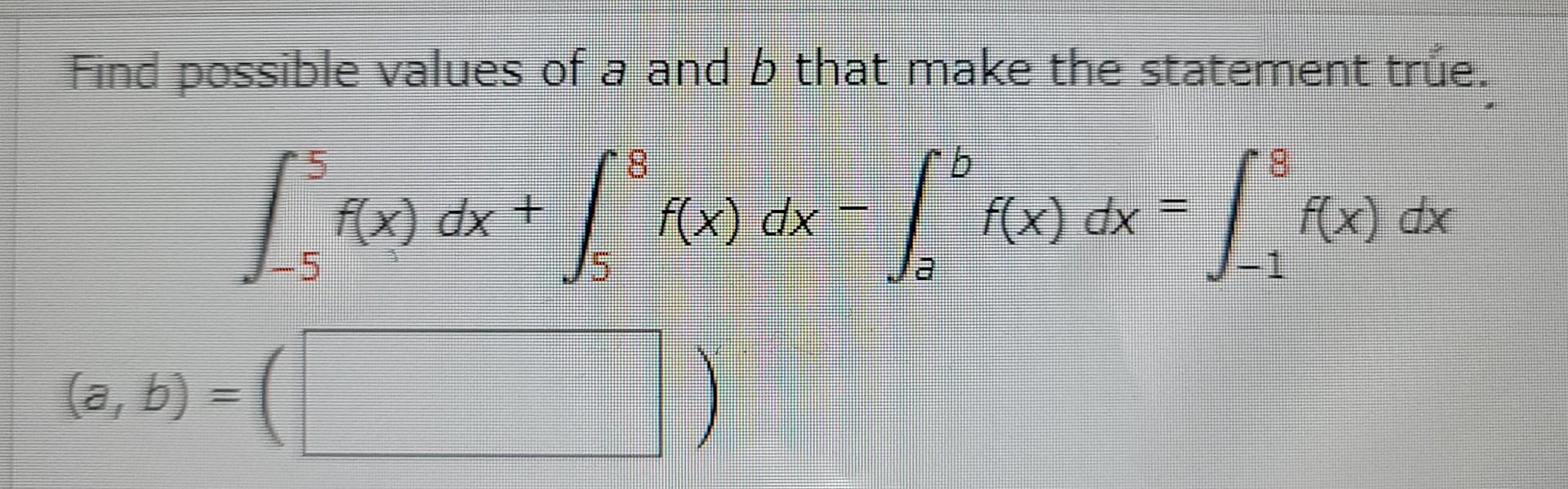 Solved Find possible values of a and b that make the | Chegg.com
