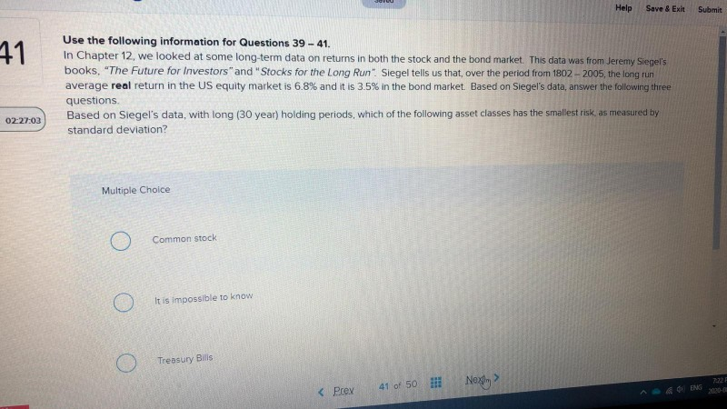 Solved Help Save & Exit Su 3 As shown in the PowerPoint, on | Chegg.com