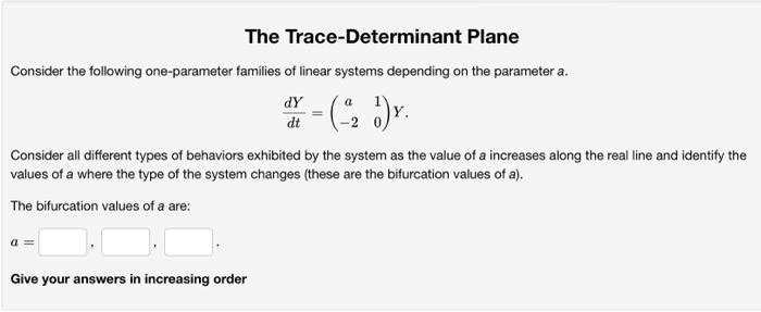 Solved Consider the following one-parameter families of | Chegg.com