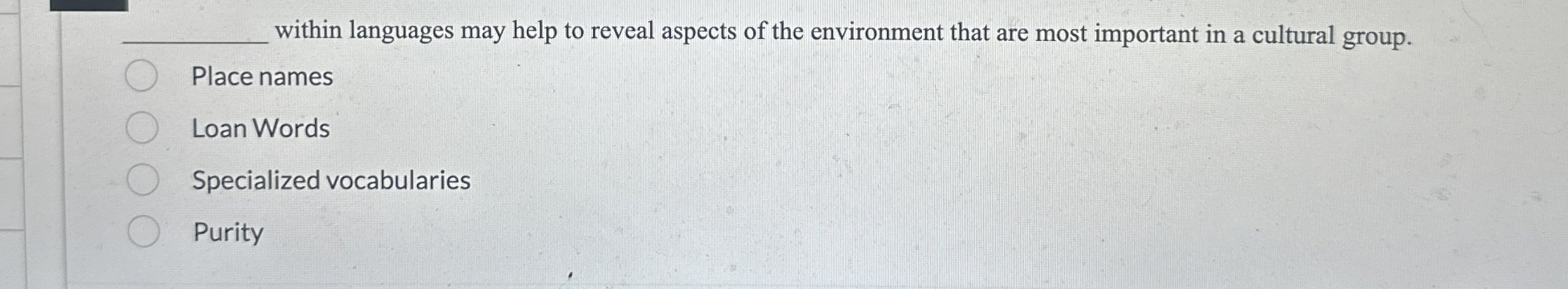 Solved within languages may help to reveal aspects of the | Chegg.com