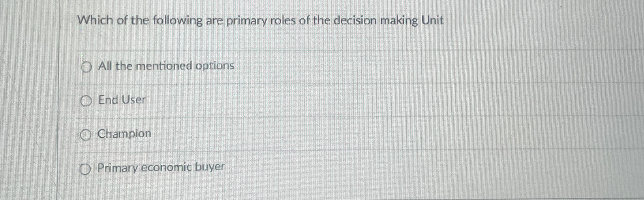 Solved Which of the following are primary roles of the | Chegg.com