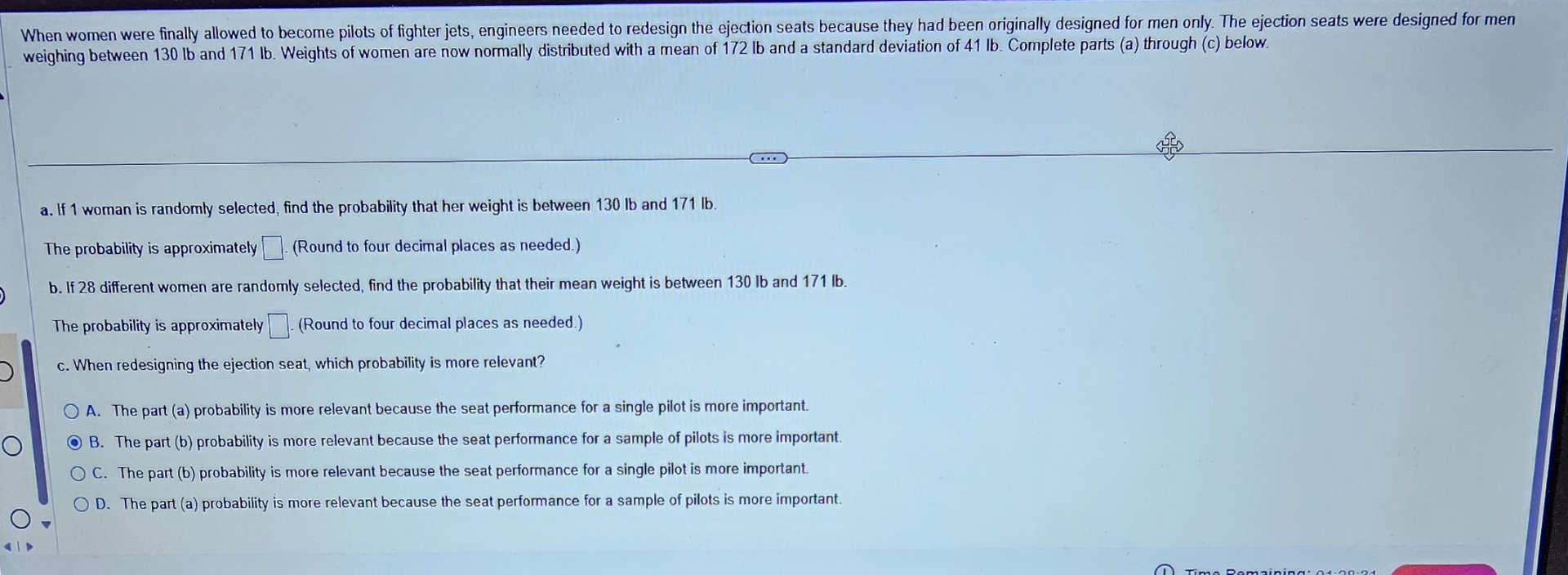Solved When women were finally allowed to become pilots of | Chegg.com