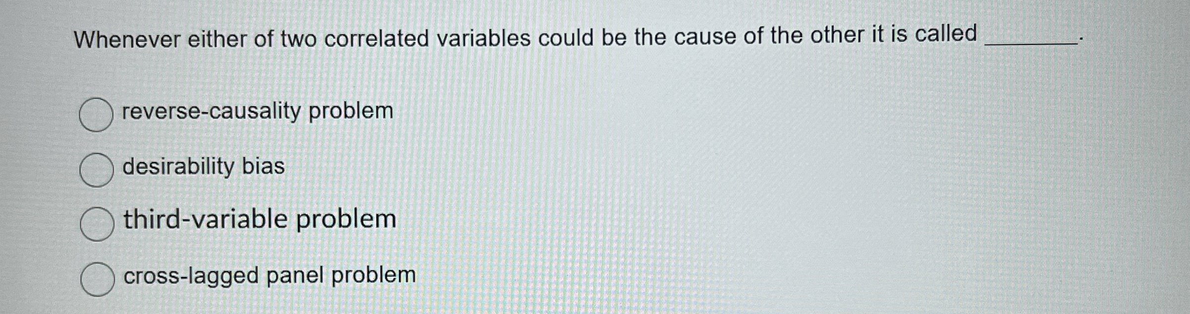 Solved Whenever either of two correlated variables could be | Chegg.com