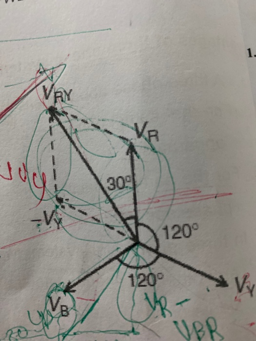 Solved The angle between voltages in R phase and B phase of | Chegg.com
