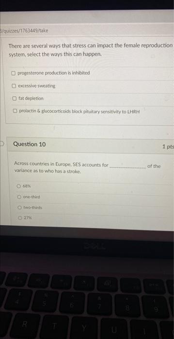Solved There are several ways that stress can impact the | Chegg.com