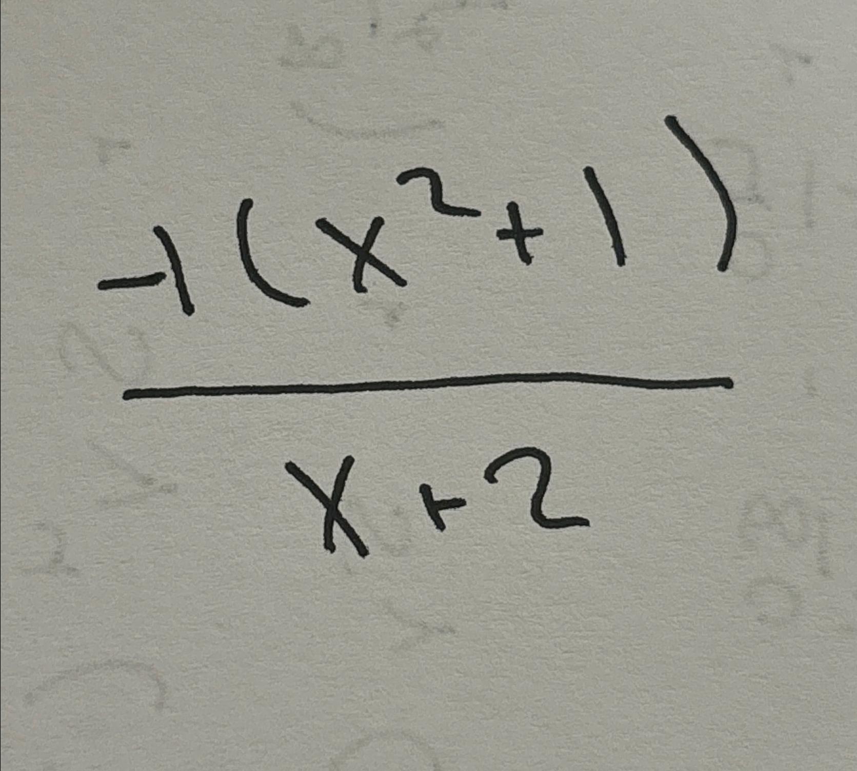 Solved -1(x2+1)x+2 | Chegg.com