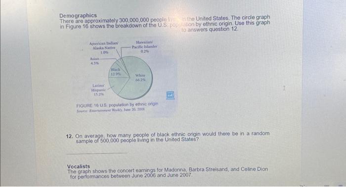 Solved Demographics There are approximately 300,000,000 | Chegg.com