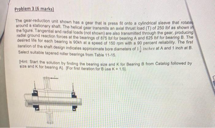 Solved The gear-reduction unit shown has a gear that is | Chegg.com