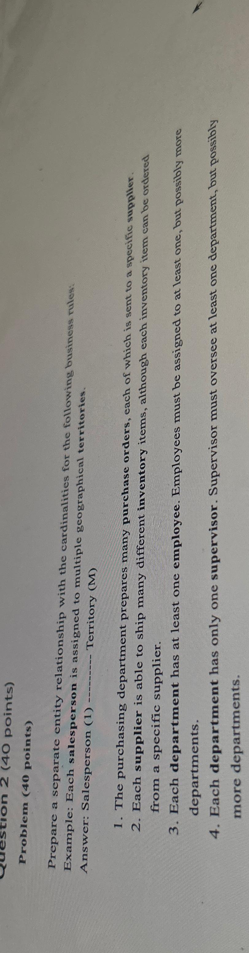 Solved Problem (40 ﻿points)Prepare a separate entity | Chegg.com