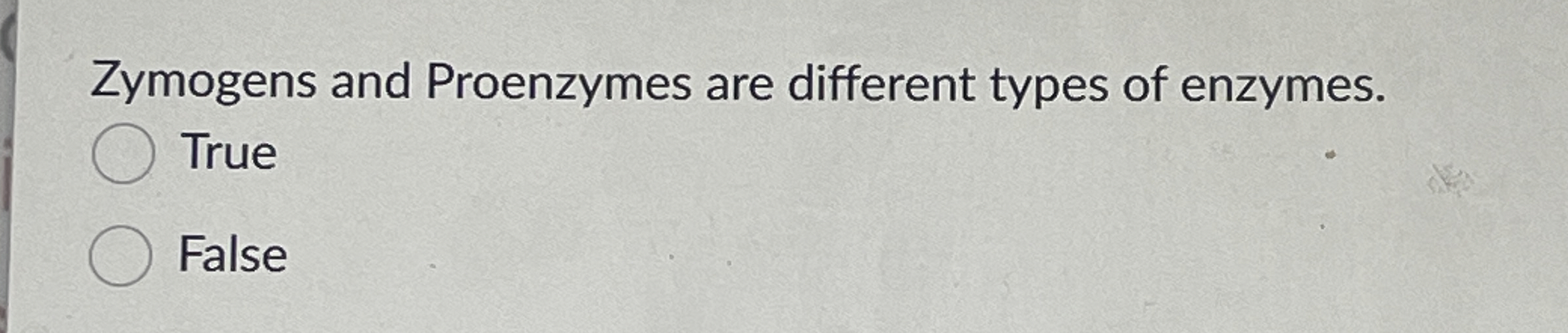 Solved Zymogens and Proenzymes are different types of | Chegg.com
