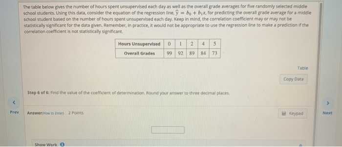 Solved The table below gives the number of hours spent | Chegg.com