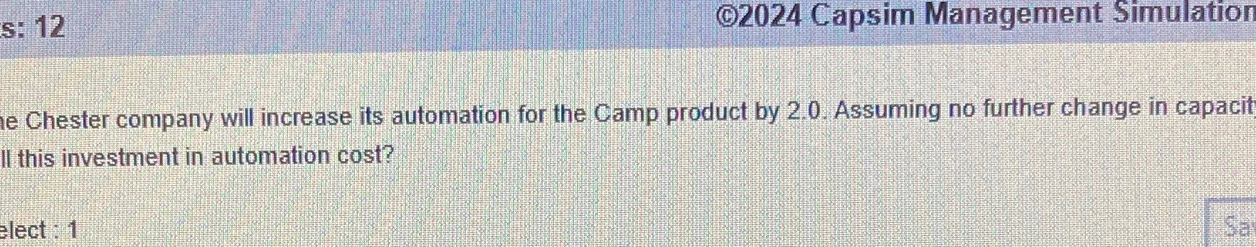 Solved 1e Chester company will increase its automation for | Chegg.com