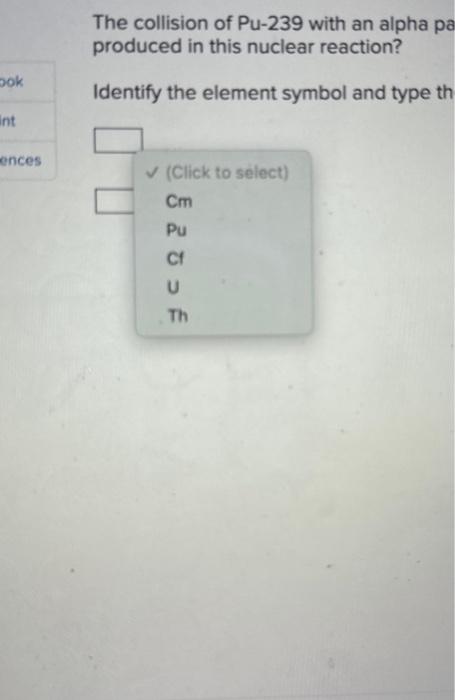 Solved Neutrons are given the following symbol: 01n Alpha | Chegg.com