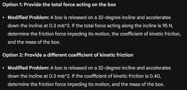 Solved Option 1 Provide The Total Force Acting On The