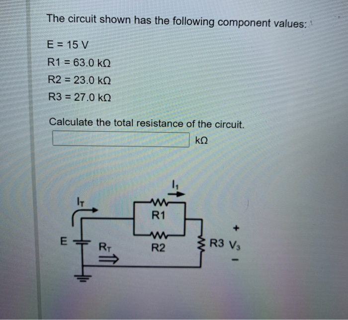 Solved The circuit shown has the following component values: | Chegg.com