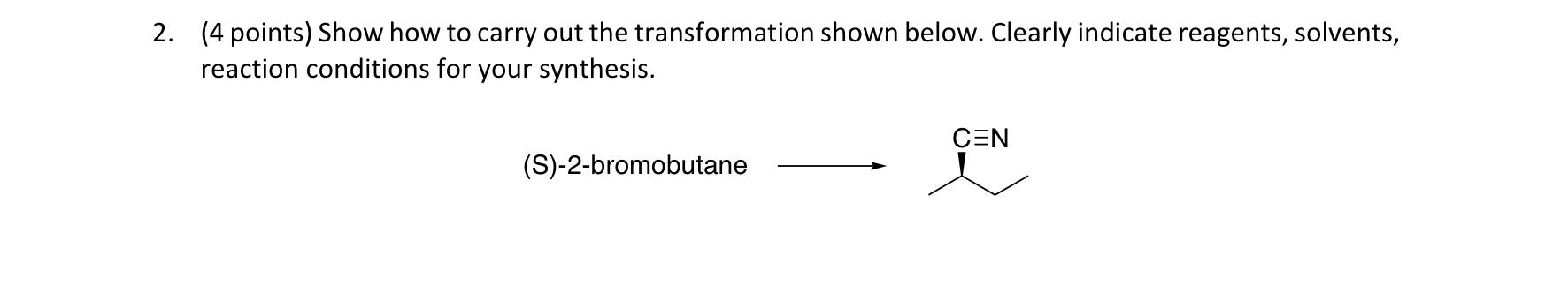 Solved (4 ﻿points) ﻿Show how to carry out the transformation | Chegg.com
