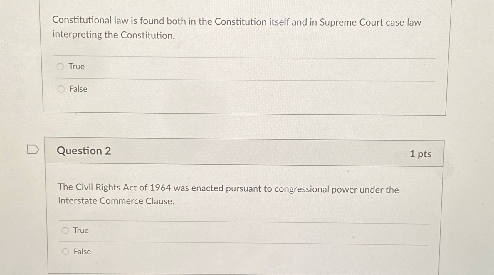 Solved Constitutional law is found both in the Constitution | Chegg.com