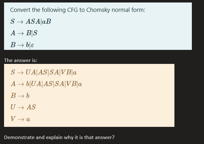 Solved Demonstrate and explain why it is that answer? | Chegg.com