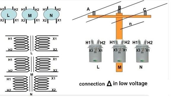 Solved Using the figure below, draw a star connection on the | Chegg.com